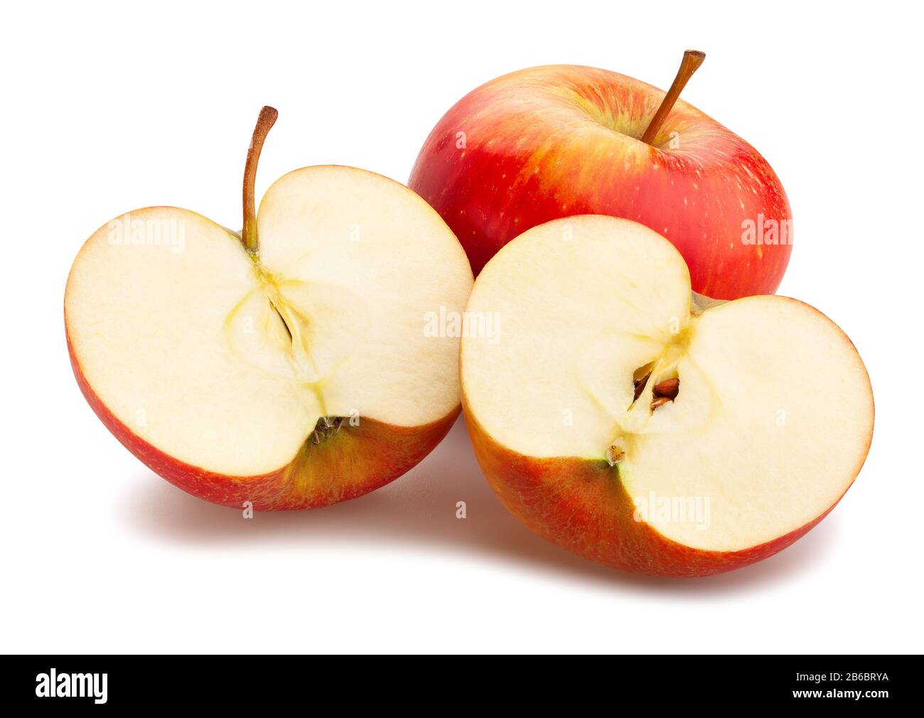 Apple Cut In Two Pics