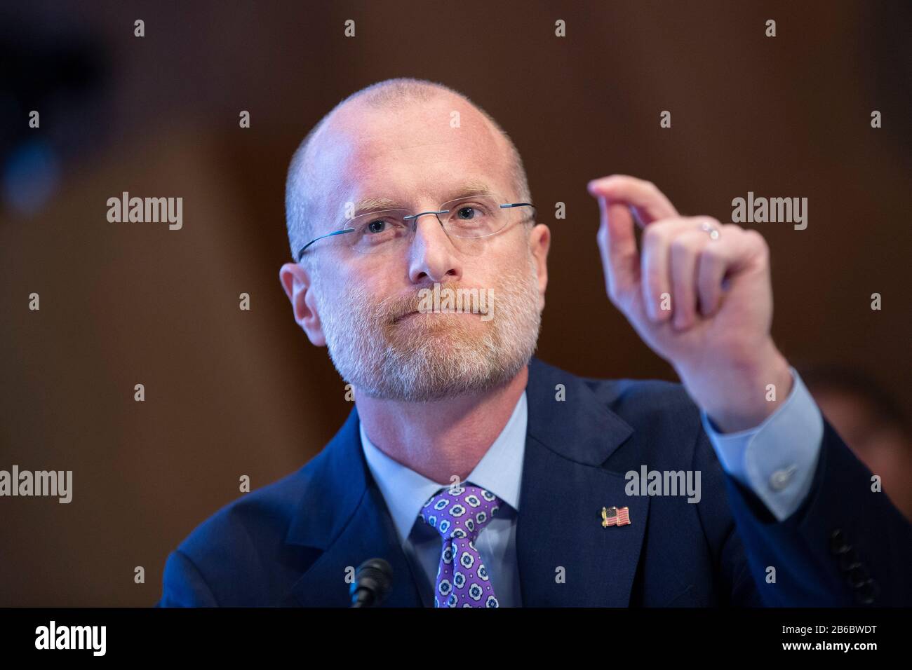 Commissioner of the FCC Brendan Carr testifies before the United States ...