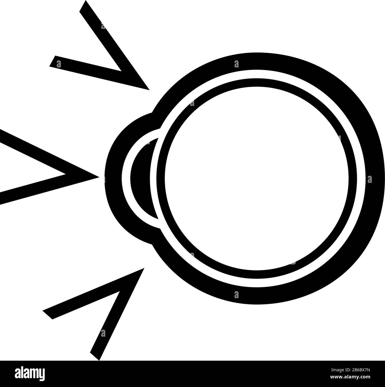 Human Eyeball, Cataract Treatment. Flat Vector Icon illustration ...