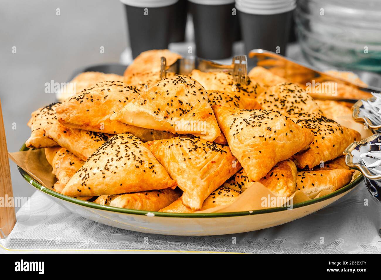 Close up traditional uzbek samsa hi-res stock photography and images ...
