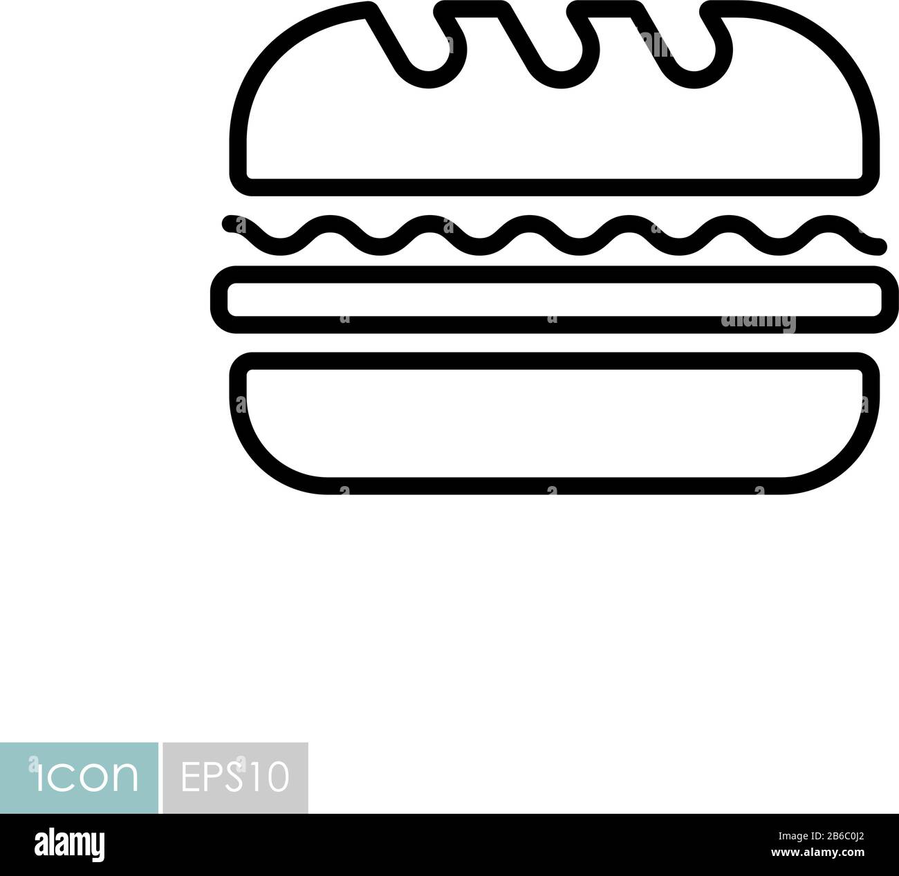 Subway sandwich and eat Stock Vector Images - Alamy