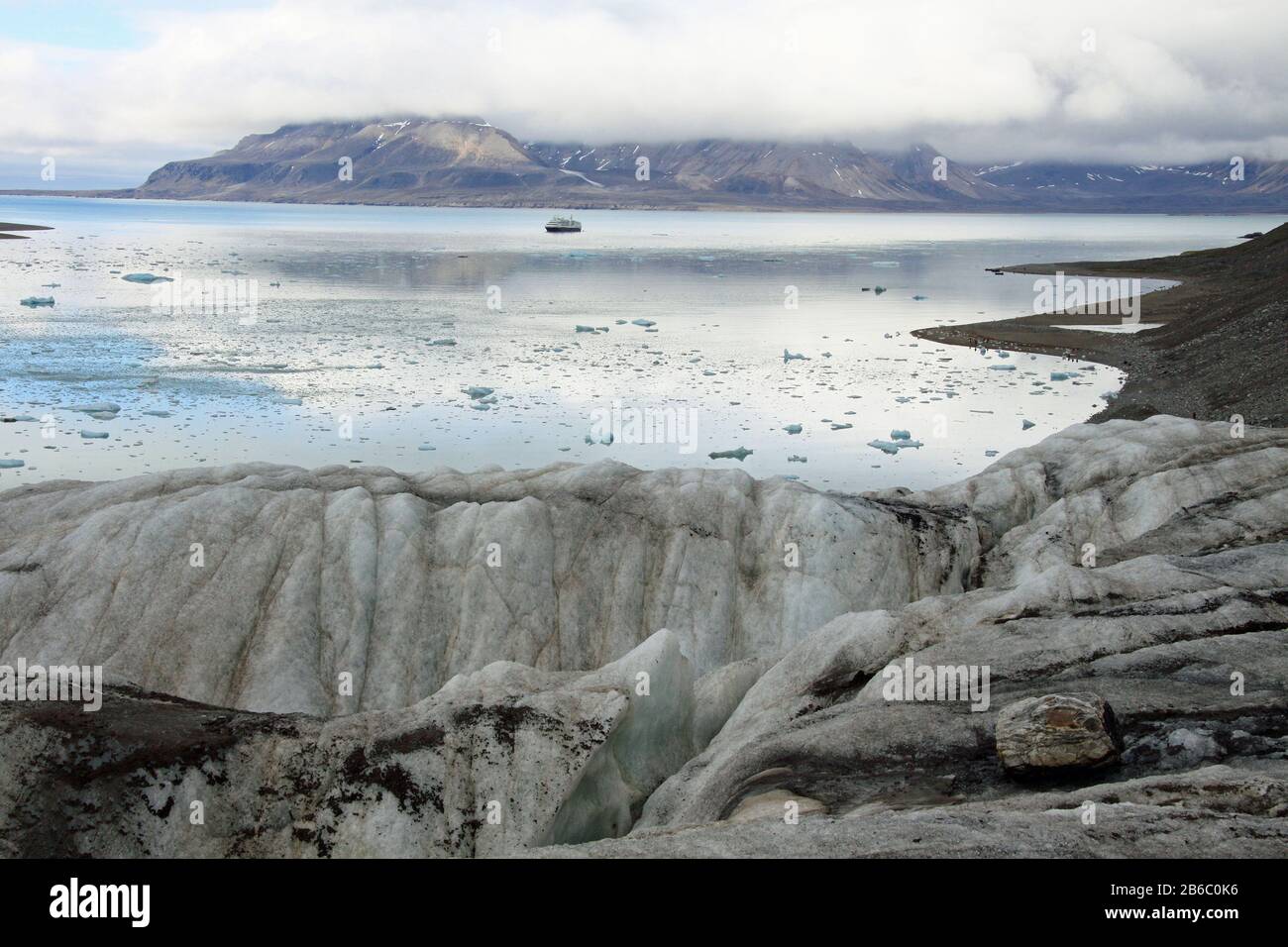 14 July Glacier, Svalbard, Norway Stock Photo - Alamy