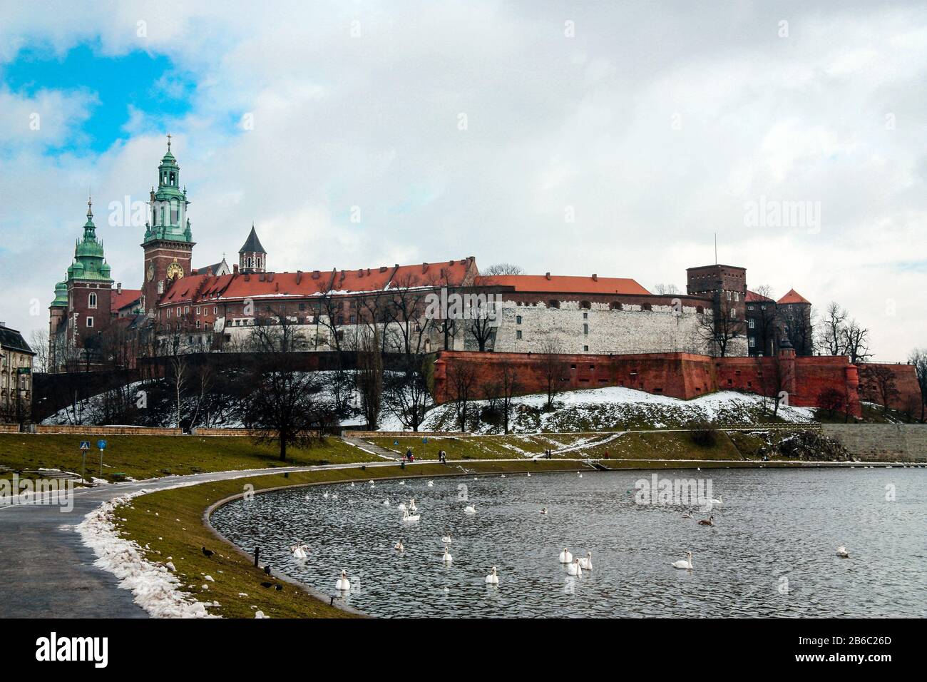 Krakow christmas market snow hi-res stock photography and images - Alamy