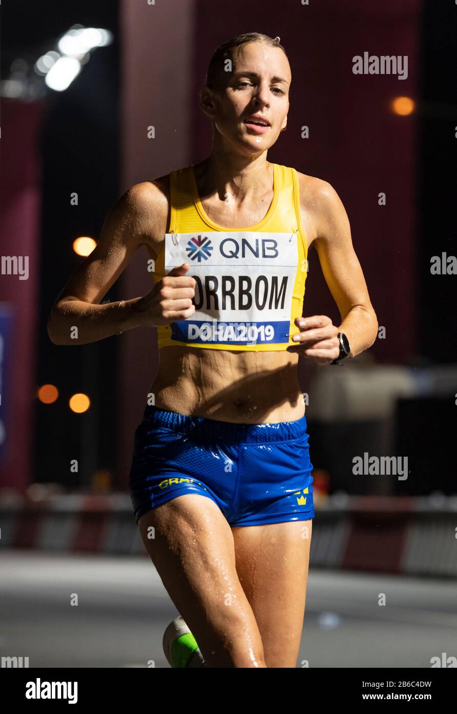 DOHA - QATAR - SEP 27: Cecilia Norrbom (SWE) competing in the women’s ...