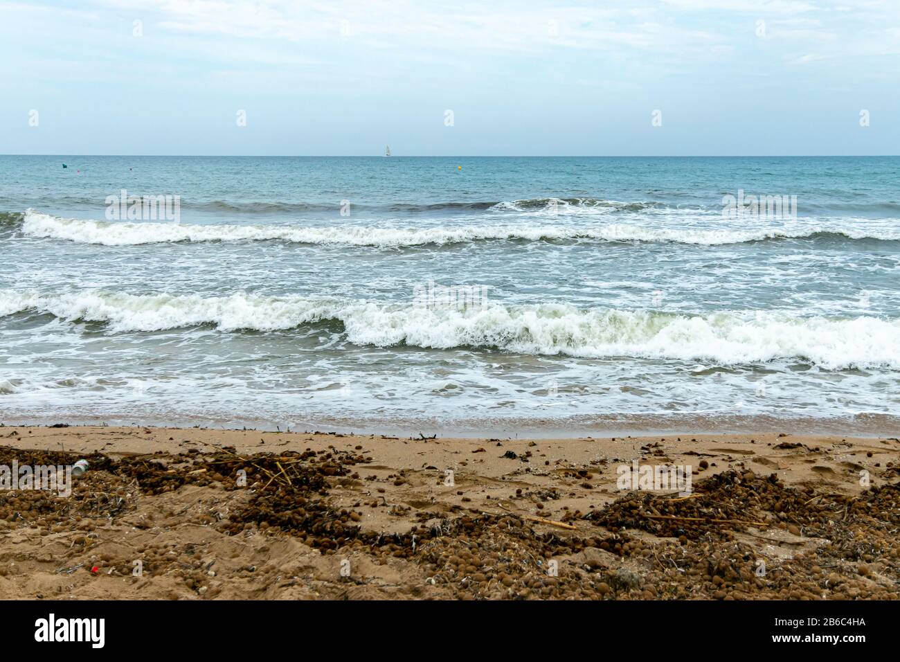 Surf on a beach in Alicante. Spain Stock Photo - Alamy