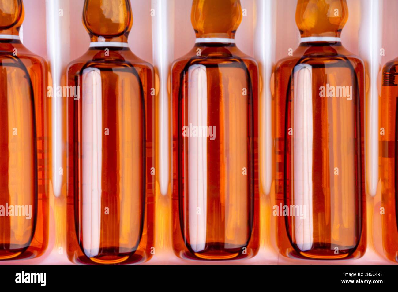 medical ampoules from brown medical glass, Medicine, vactination ...