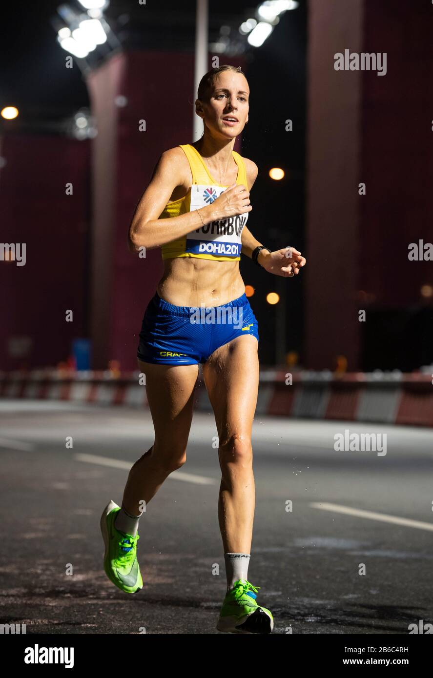 DOHA - QATAR - SEP 27: Cecilia Norrbom (SWE) competing in the women’s ...