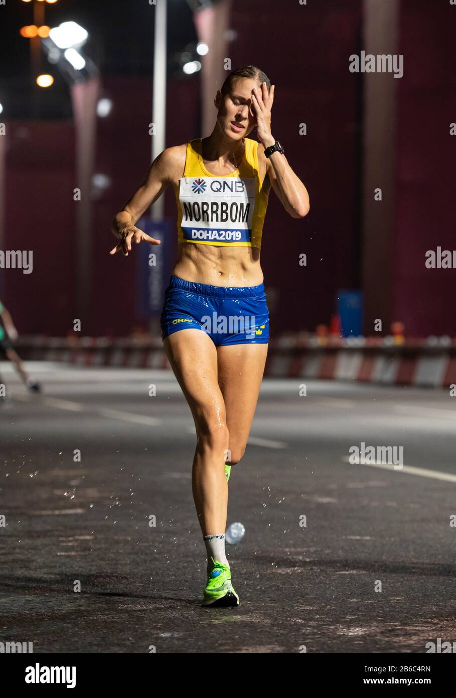 DOHA - QATAR - SEP 27: Cecilia Norrbom (SWE) competing in the women’s ...