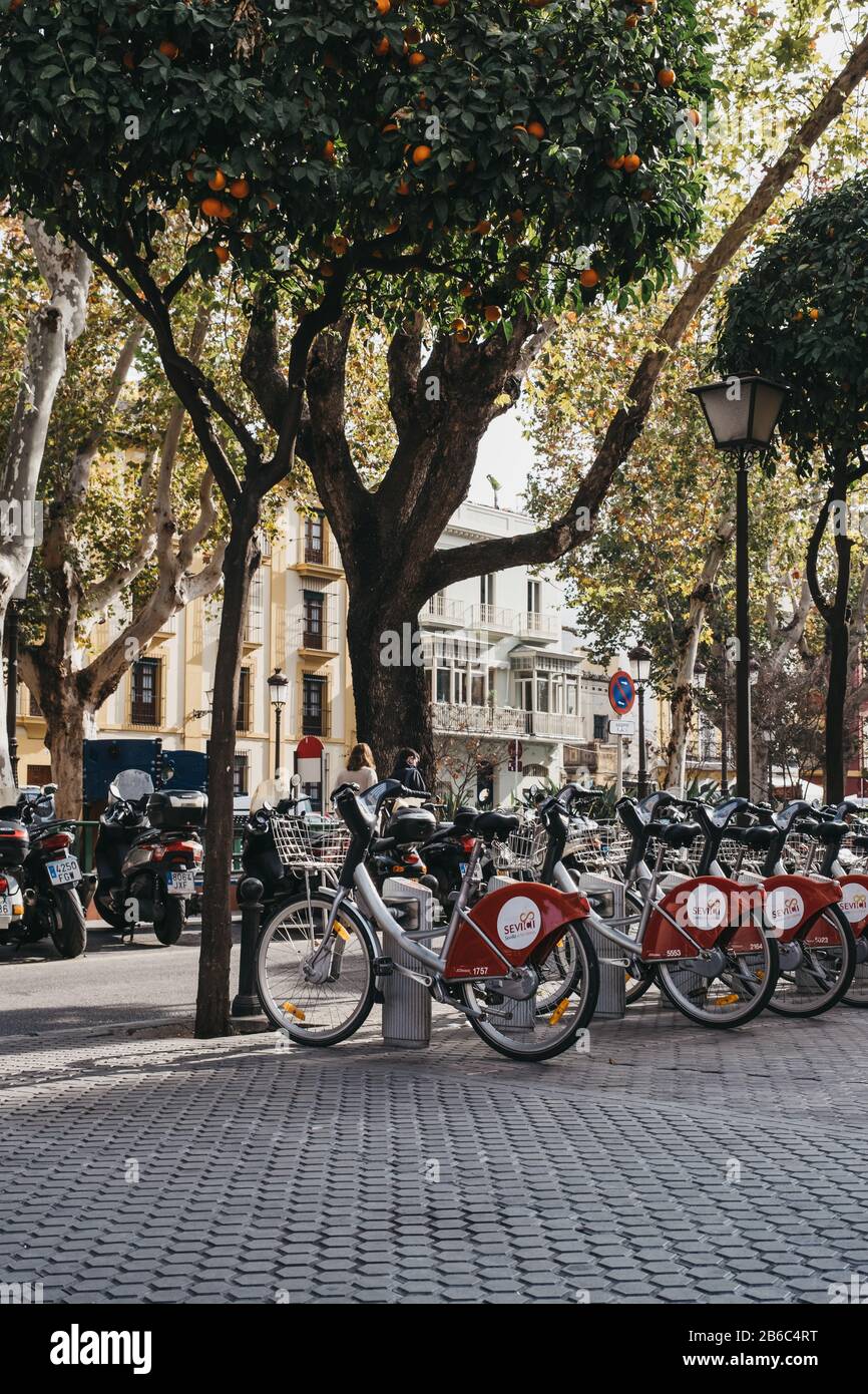 Sevici bikes hi-res stock photography and images - Alamy