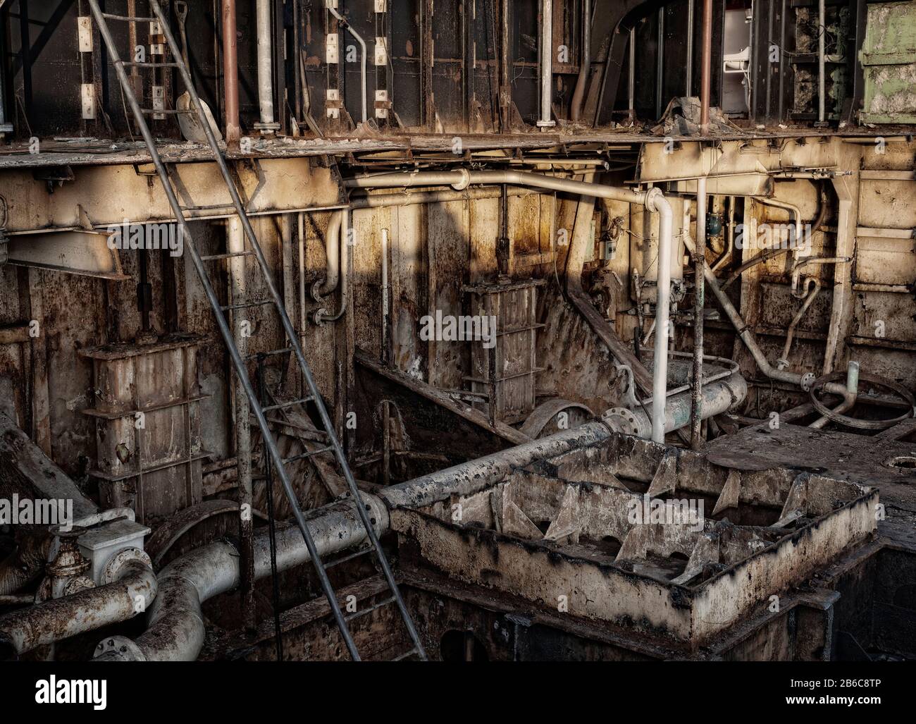 Pier of an old shipyard Stock Photo - Alamy