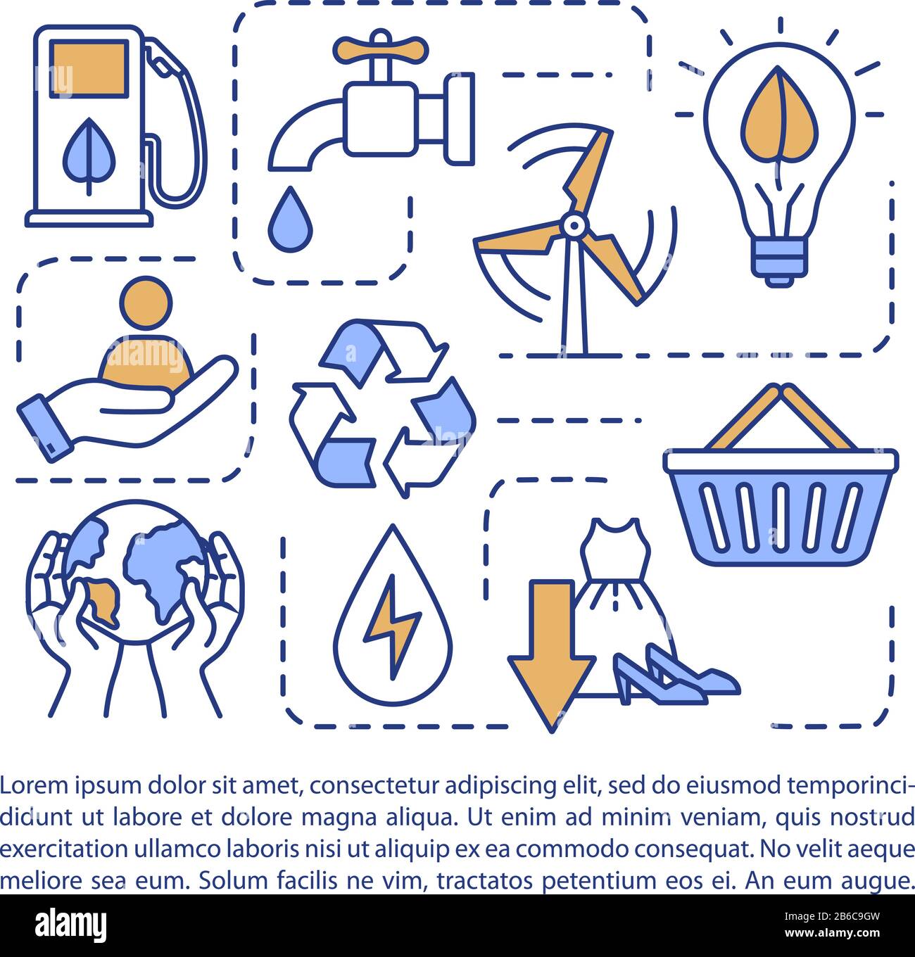 Responsible consumption concept icon with text. Ecology and environment ...