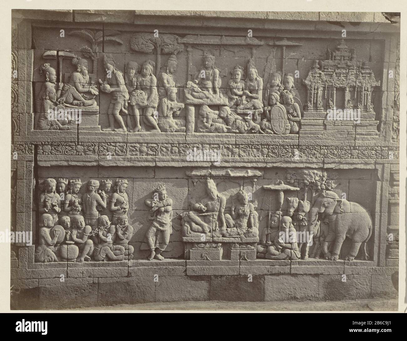 Where: the upper part tells a story of Siddhartha and his family in ...