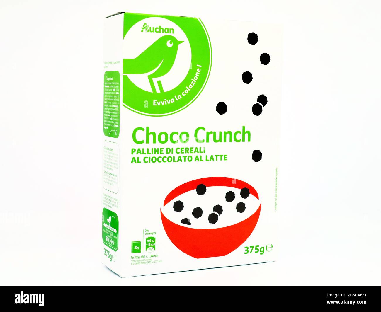 AUCHAN Choco Crunch Cereals sold by Auchan supermarket chain Stock ...