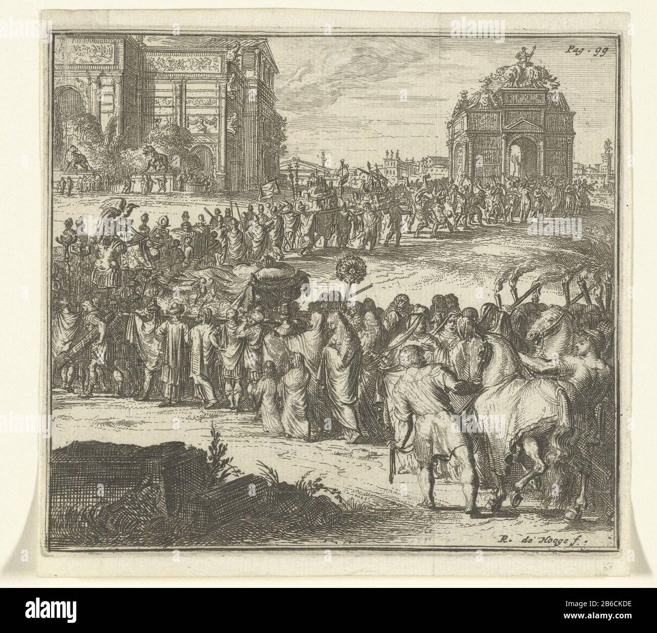 Burial procession of a Roman general Funeral procession of a Roman ...
