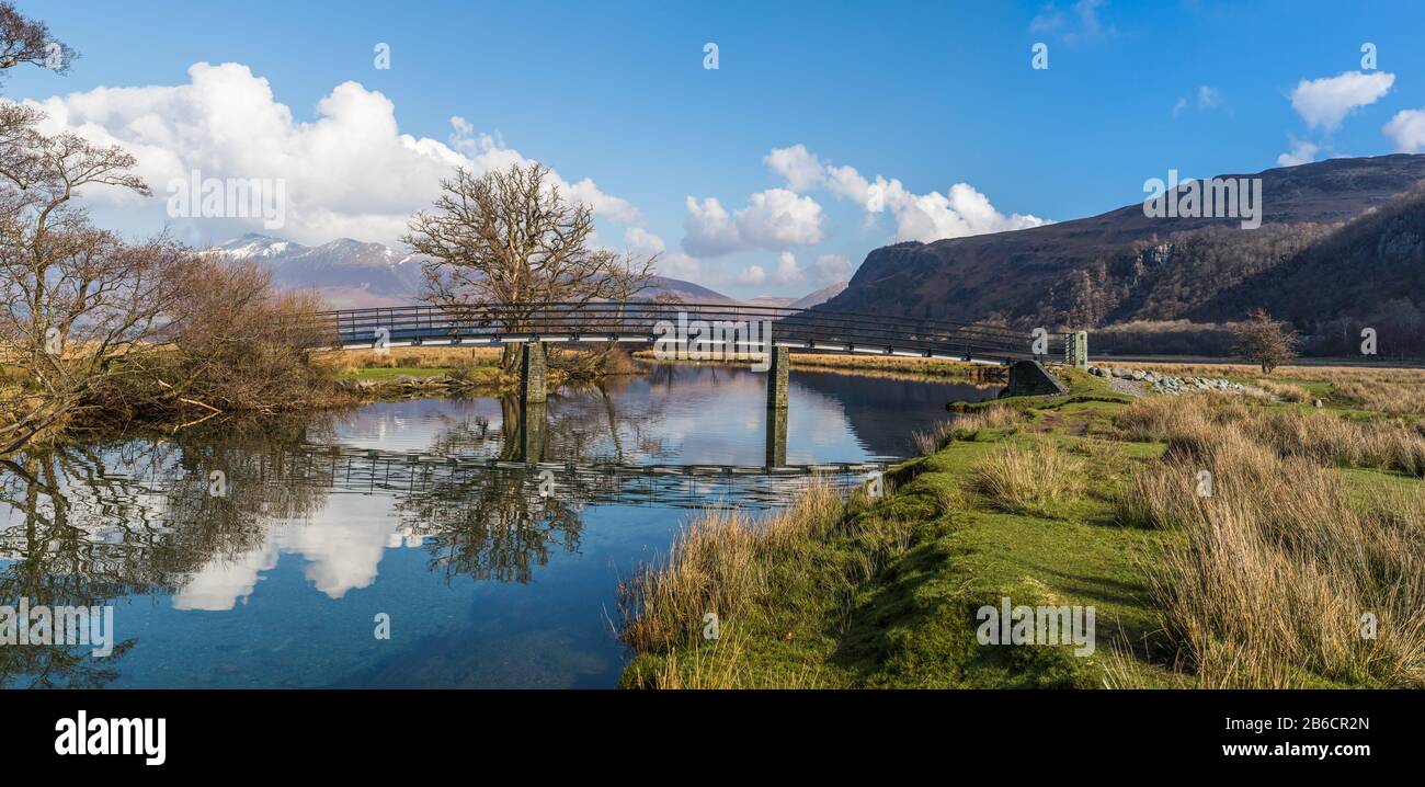 Footbridge over river derwent hi-res stock photography and images - Alamy