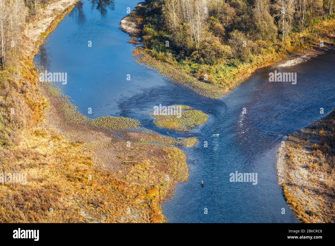 Confluence of two rivers hi-res stock photography and images - Alamy