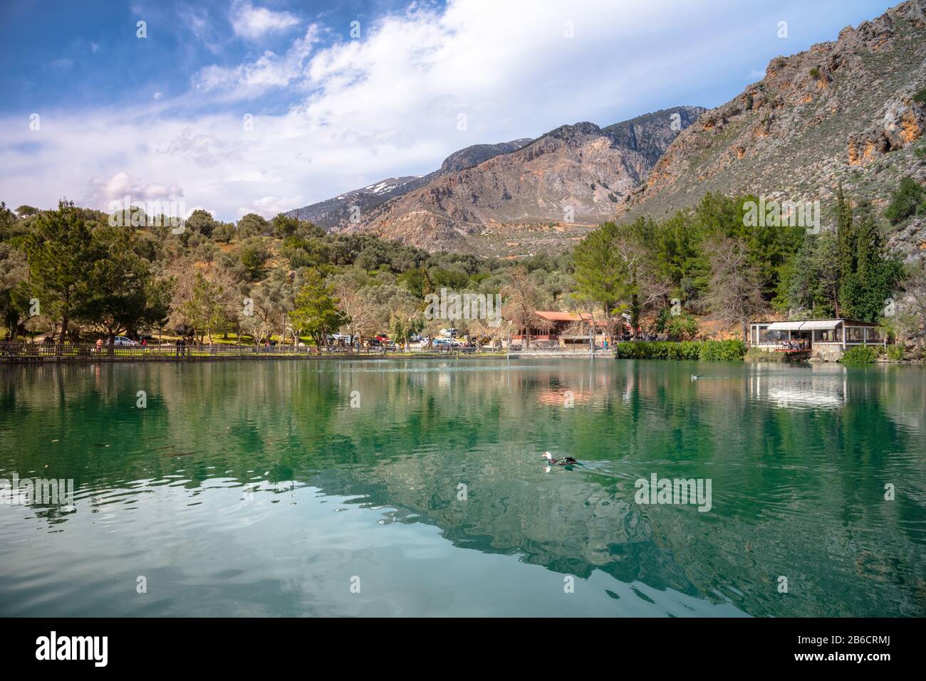 Lake of Zaros at spring, Crete, Greece Stock Photo - Alamy