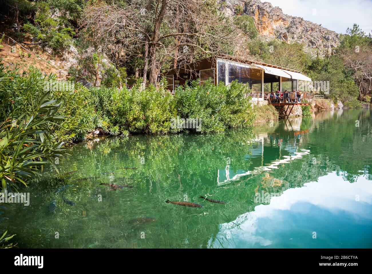 Lake of Zaros at spring, Crete, Greece Stock Photo - Alamy
