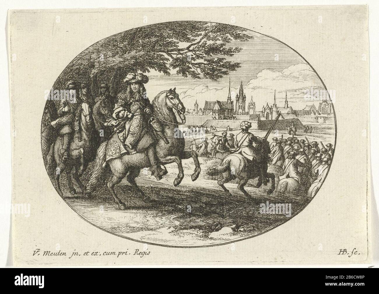 Siege of a city by Louis XIV, king of France Military scenes from the ...