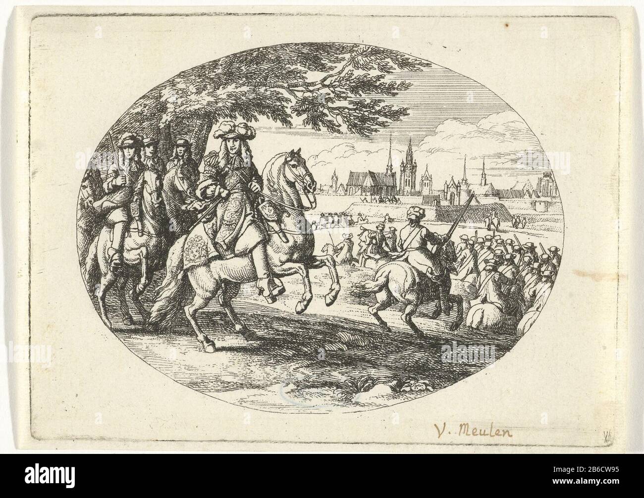 Siege of a city by Louis XIV, king of France Military scenes from the ...