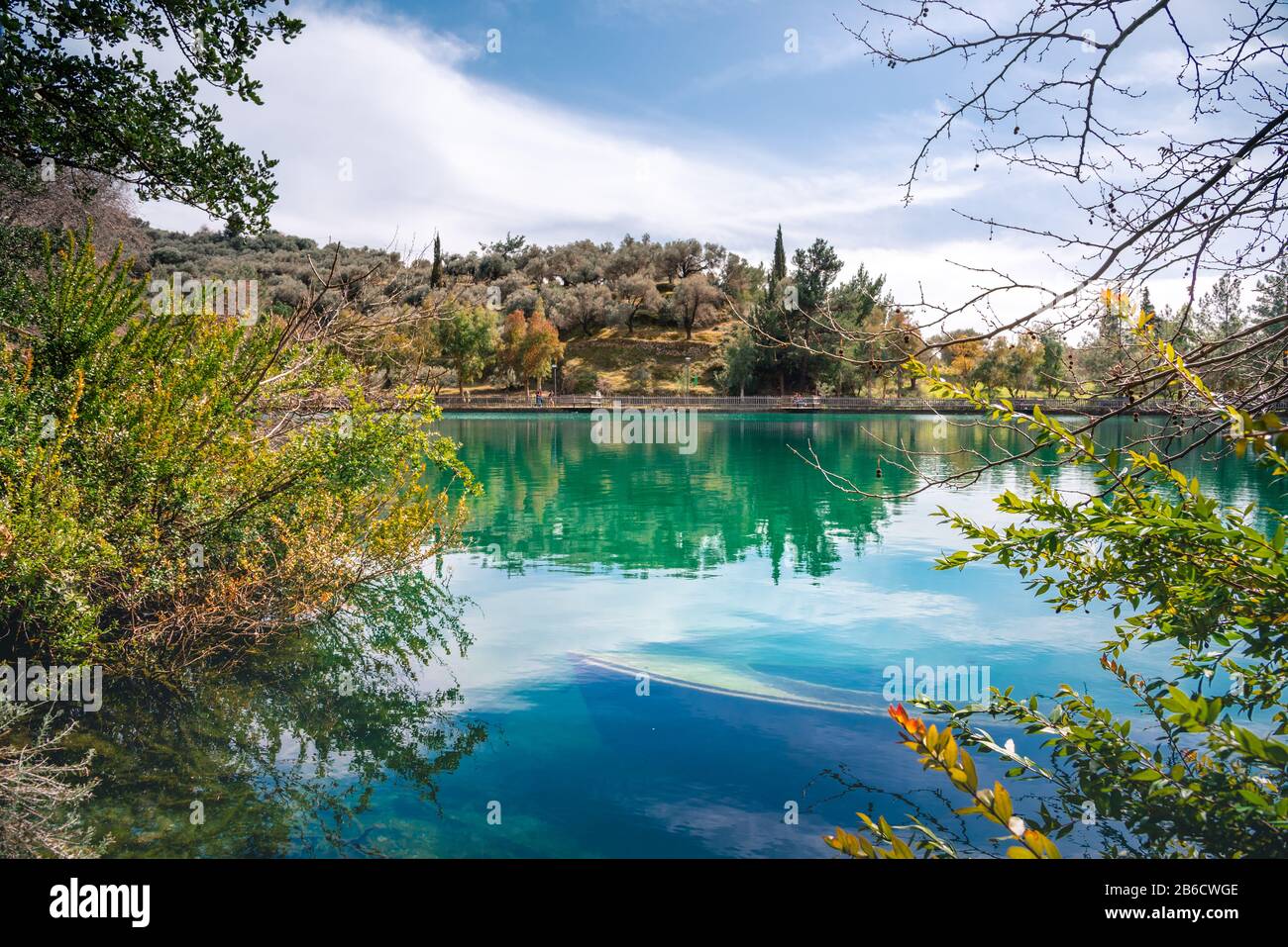 Lake of Zaros at spring, Crete, Greece Stock Photo - Alamy