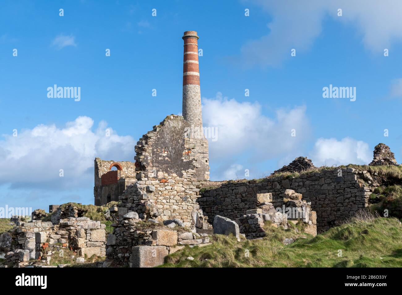 Landscape photo of an abandoned building from the mining industry on ...