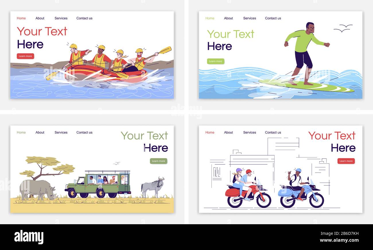 Surfing safari Stock Vector Images - Alamy