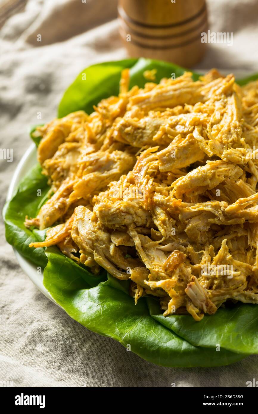 Homemade Curried Coronation Chicken with Lettuce Ready to Eat Stock ...