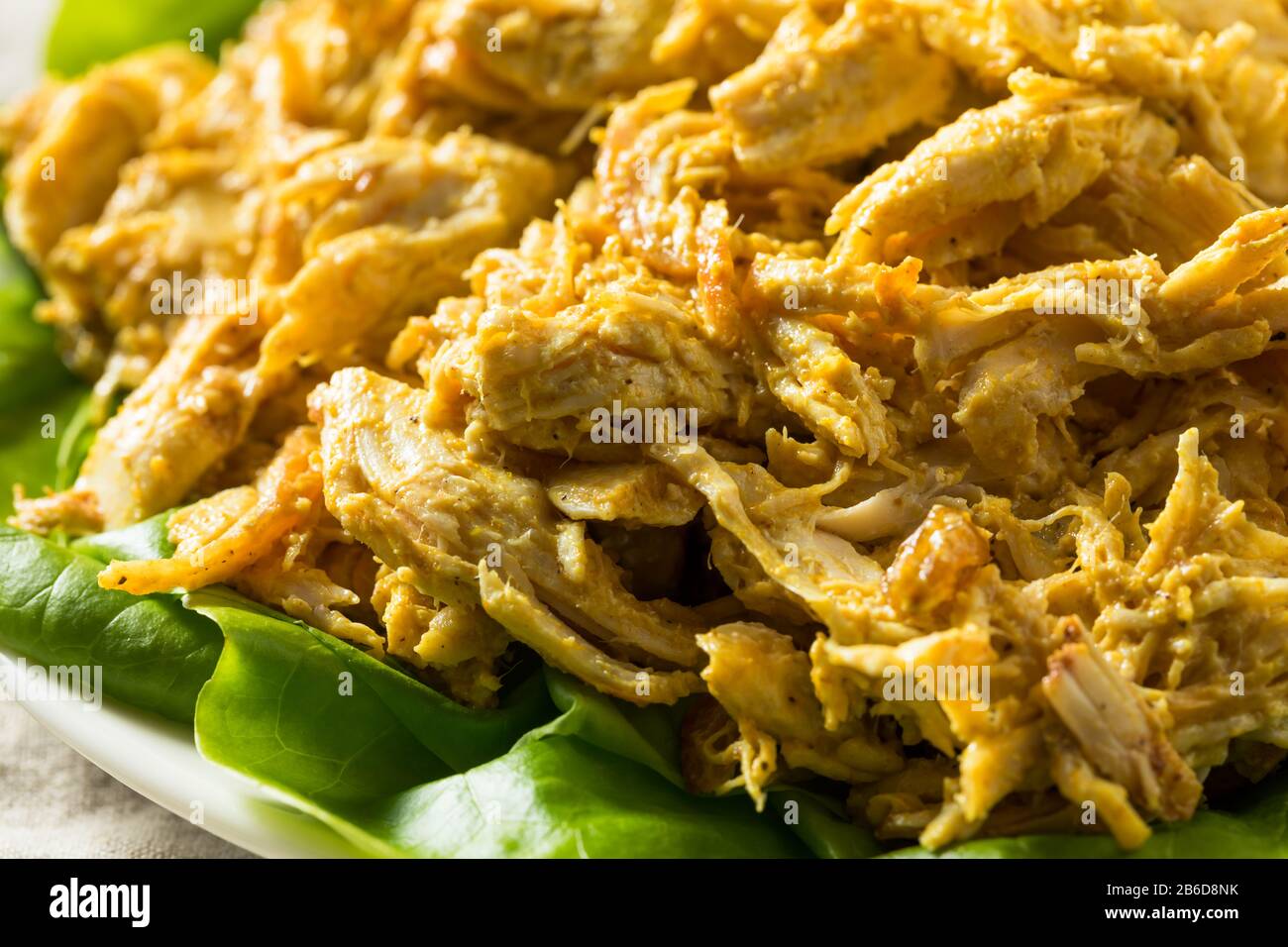 Homemade Curried Coronation Chicken with Lettuce Ready to Eat Stock ...