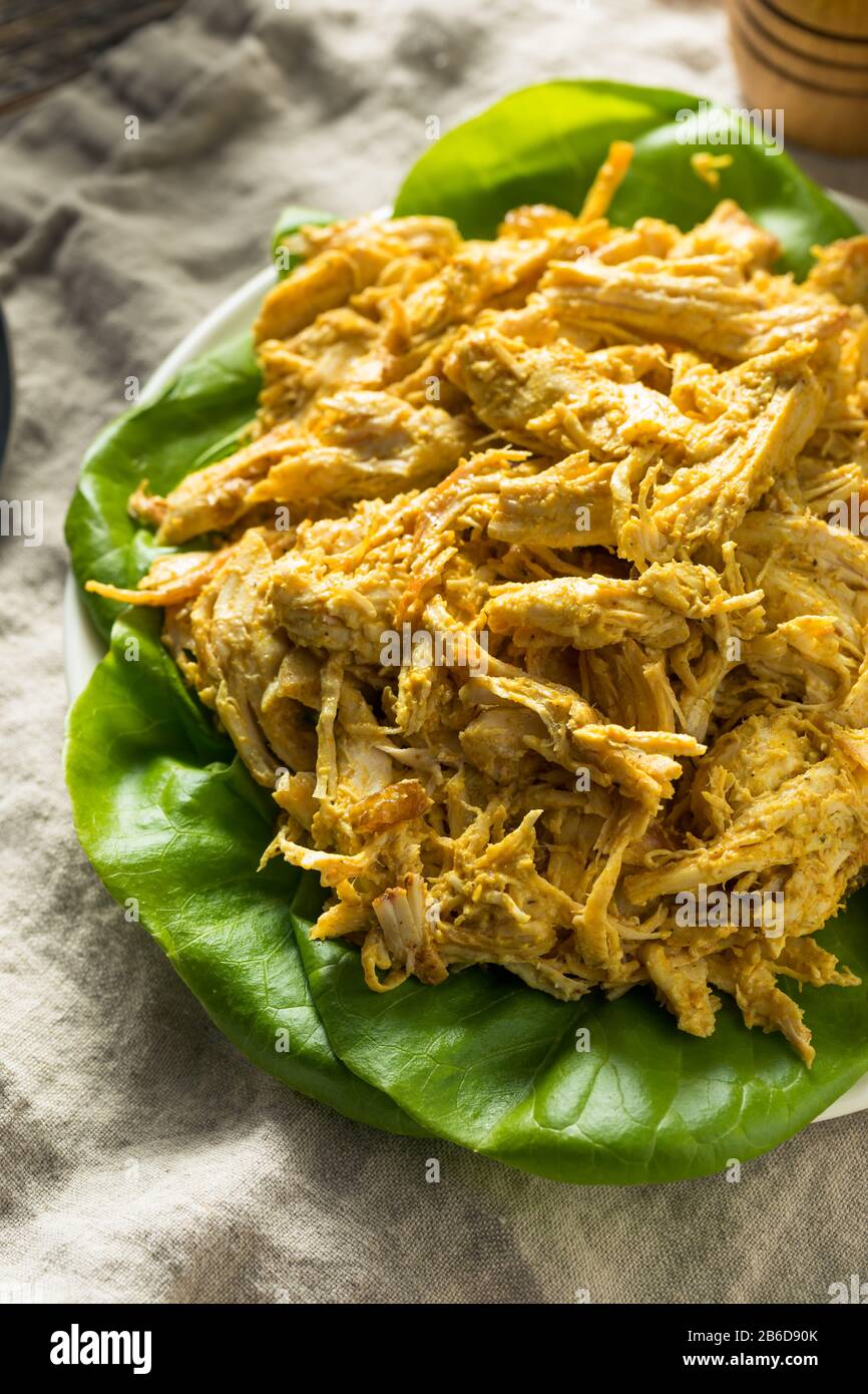 Homemade Curried Coronation Chicken with Lettuce Ready to Eat Stock ...