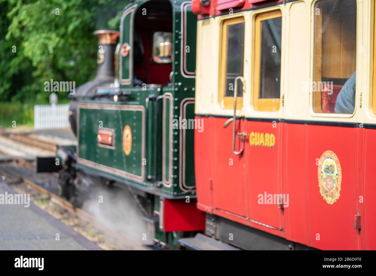 Castletown,Isle of Man, June 16, 2019. The Isle of Man Railway is a ...