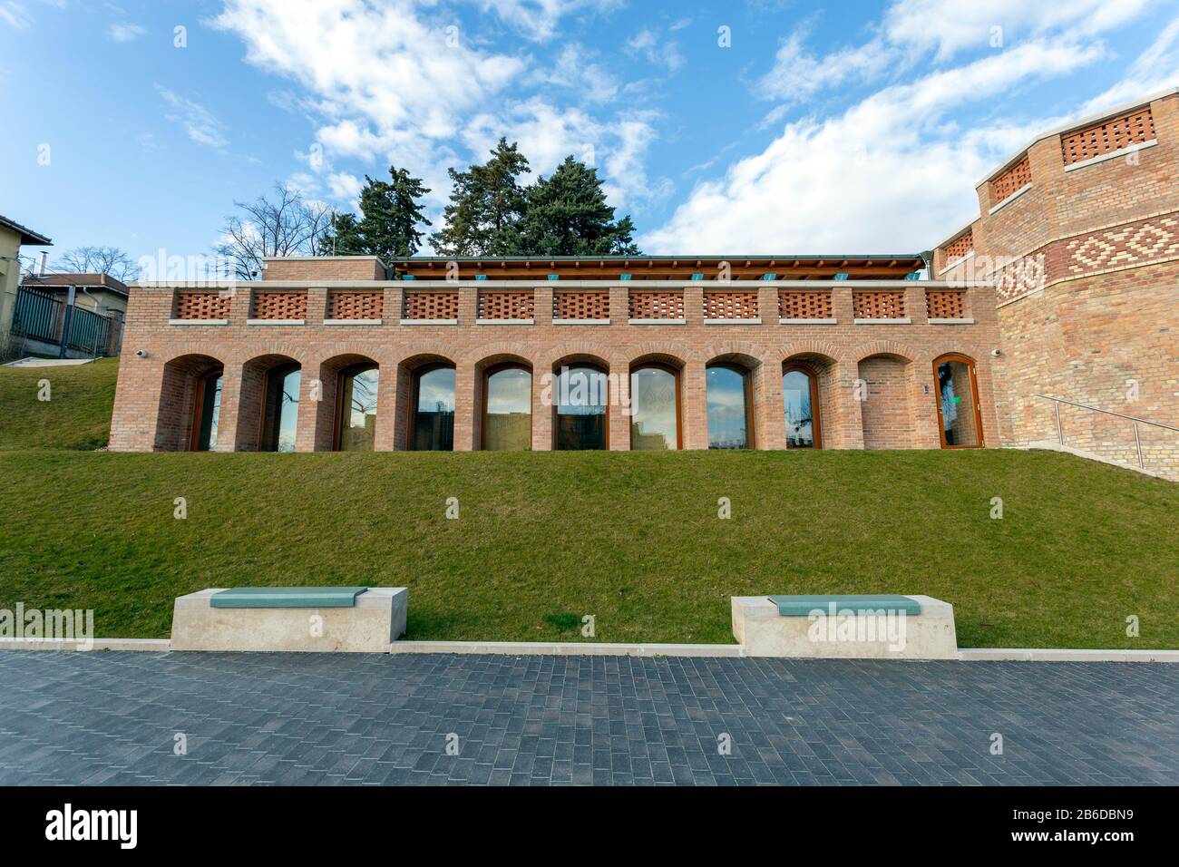 Tomb of Gul Baba a mausoleum in Budapest, Hungary on a winter day Stock ...