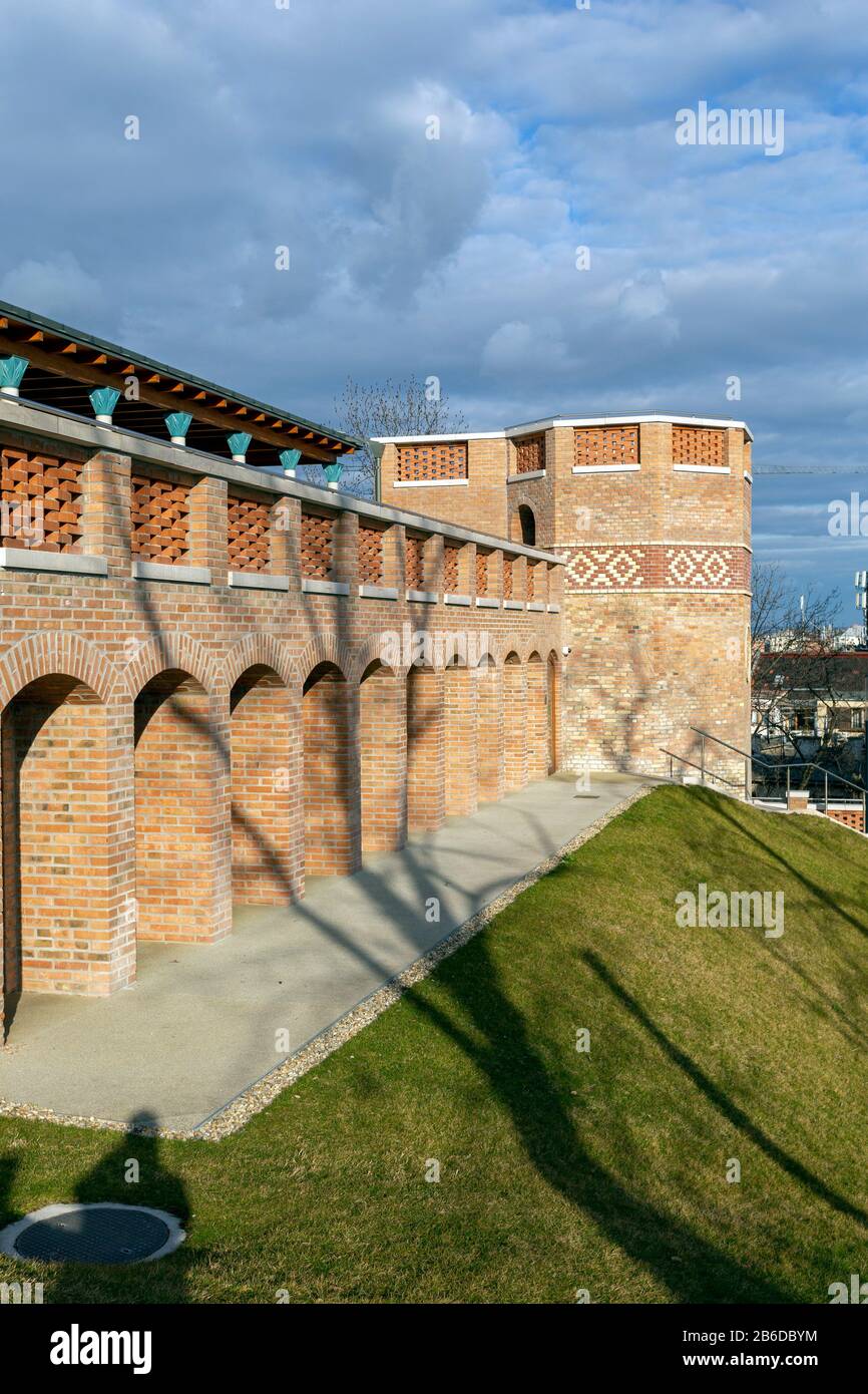 Tomb of Gul Baba a mausoleum in Budapest, Hungary on a winter day Stock ...