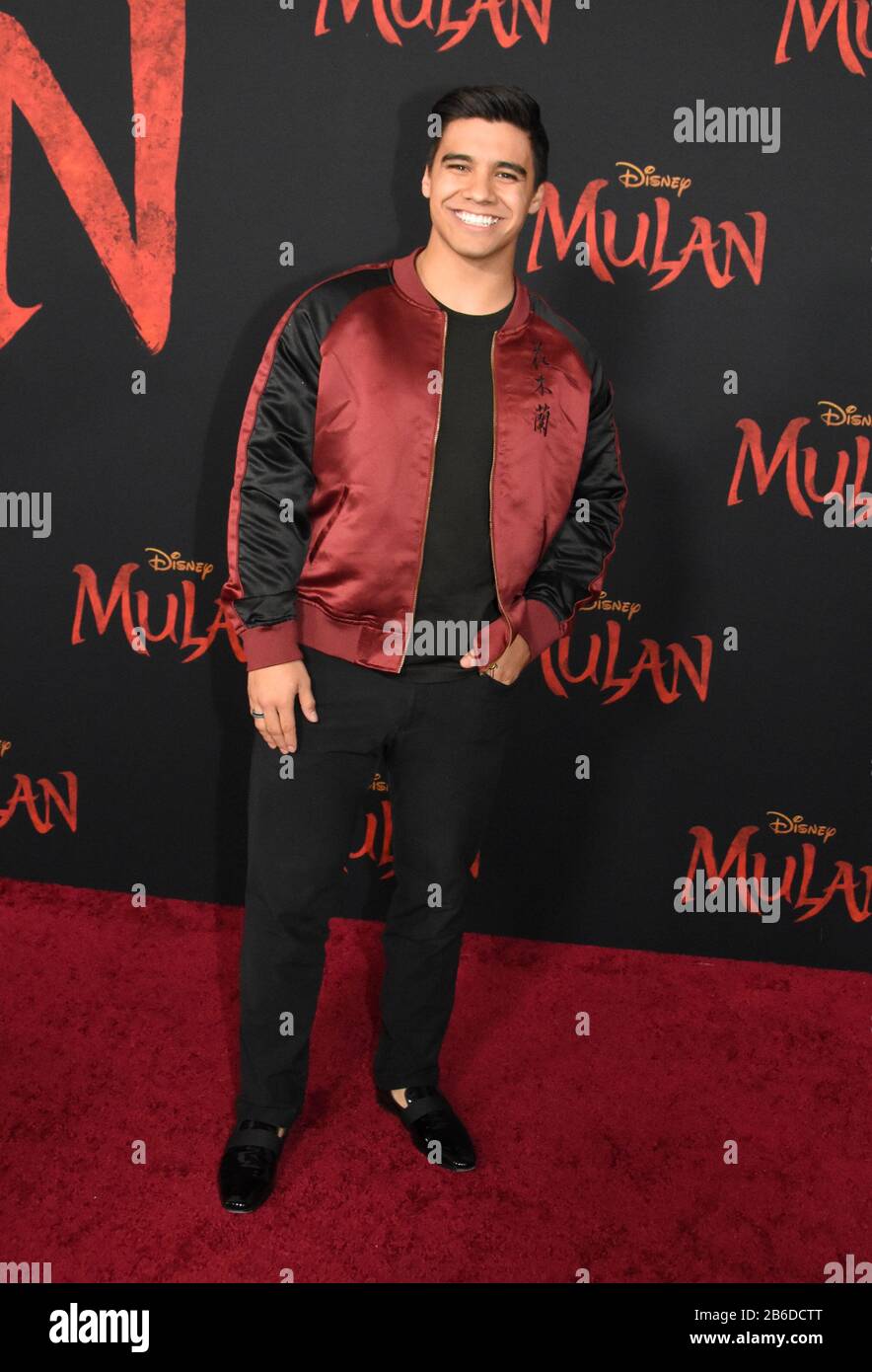 Hollywood, California, USA 9th March 2020 Actor Jordan Buhat attends ...