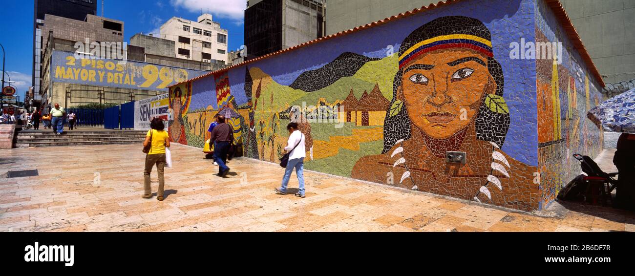 Mural on a wall, La Hoyada, Caracas, Venezuela Stock Photo - Alamy