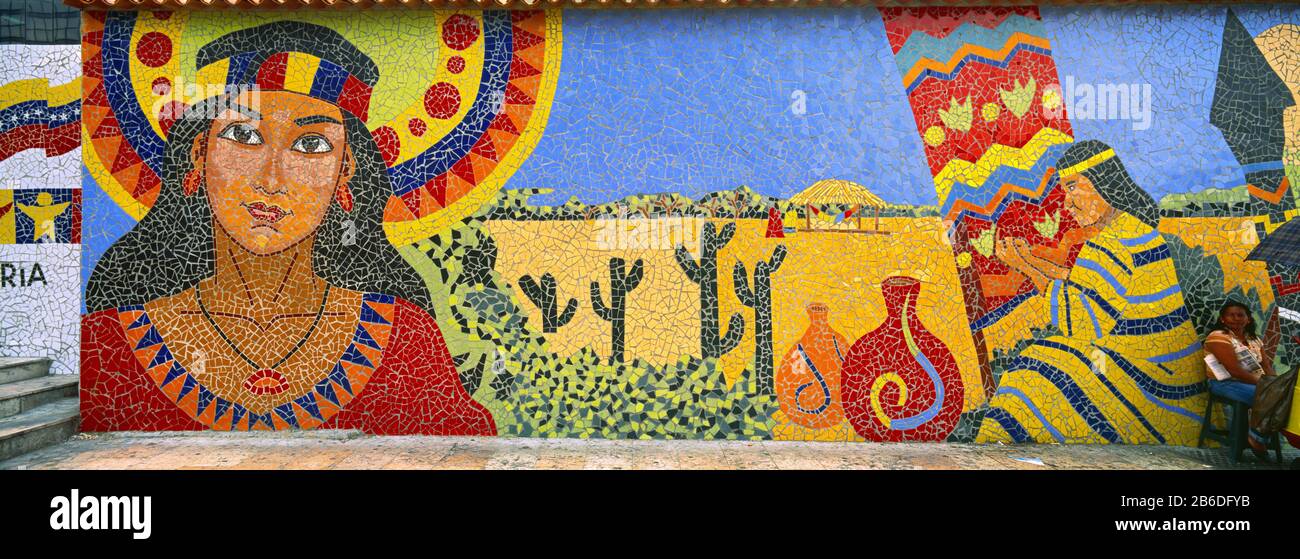 Mural on a wall, La Hoyada, Caracas, Venezuela Stock Photo - Alamy