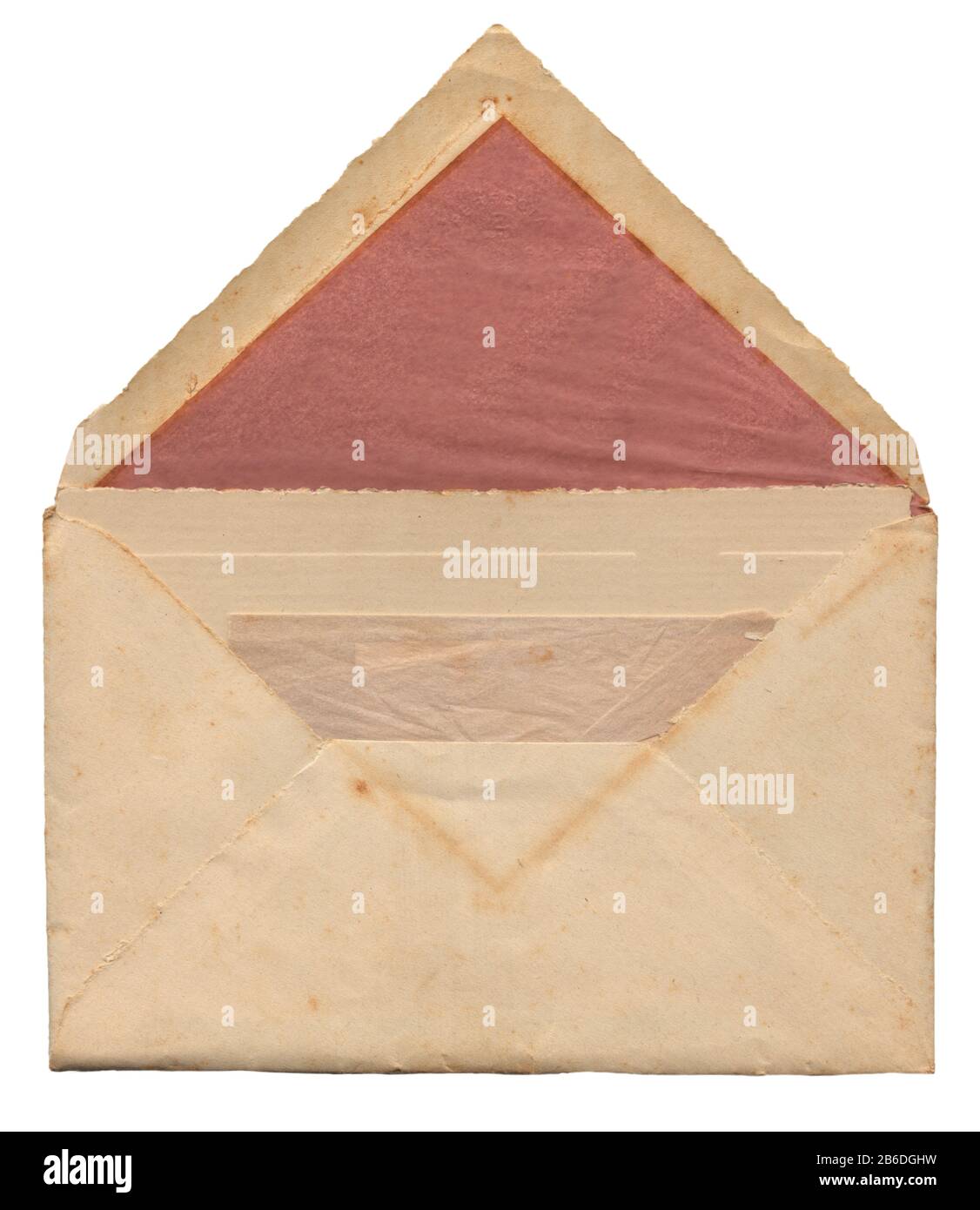 Torn envelope background Cut Out Stock Images & Pictures - Alamy