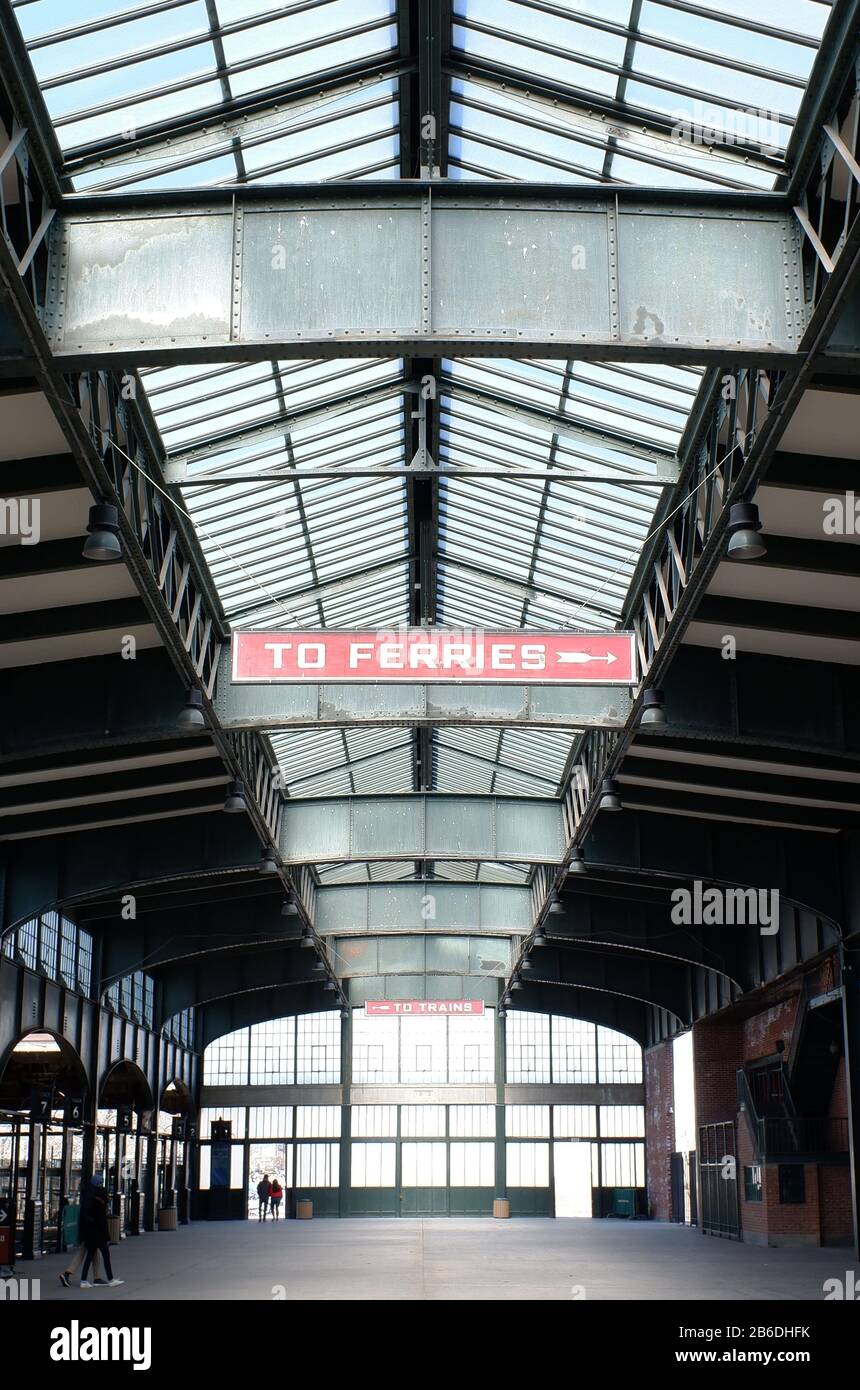 The concourse of former Central Railroad of New Jersey Terminal aka ...
