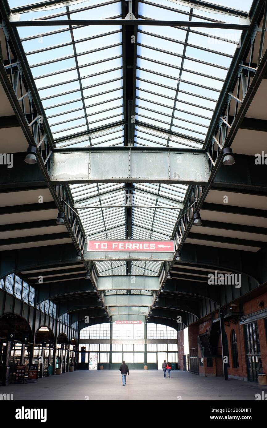 The concourse of former Central Railroad of New Jersey Terminal aka ...