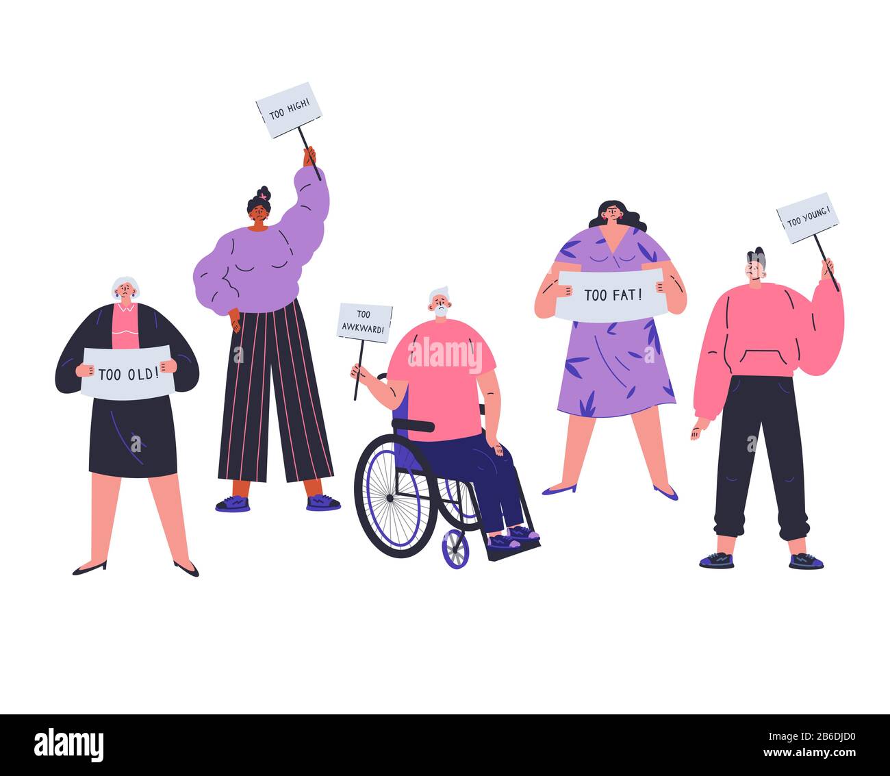 Woman discriminated against Stock Vector Images - Alamy