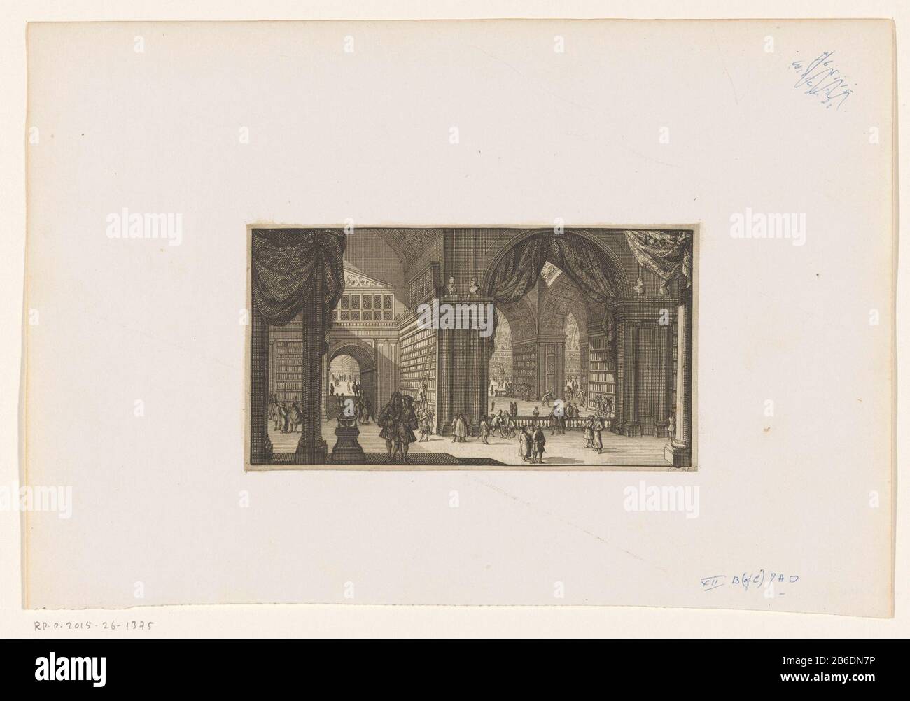 Library Interior of a crowded library spread throughout several rooms ...