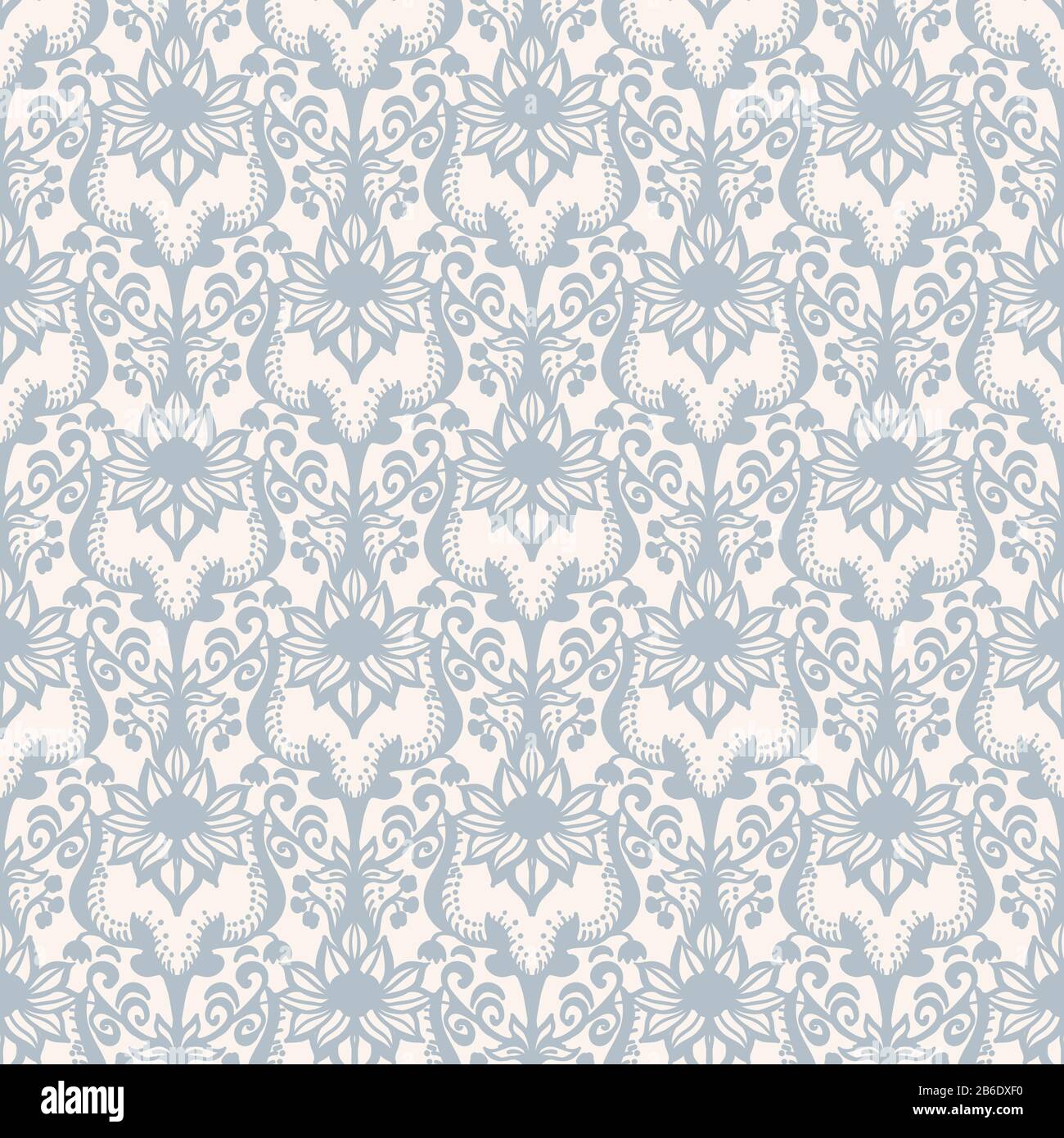 French style floral wallpaper in Stock Vector Images - Alamy