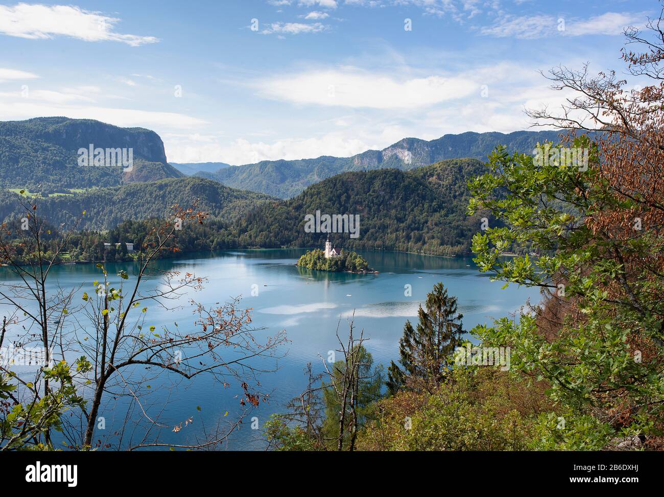 Lake bled aerial hi-res stock photography and images - Alamy