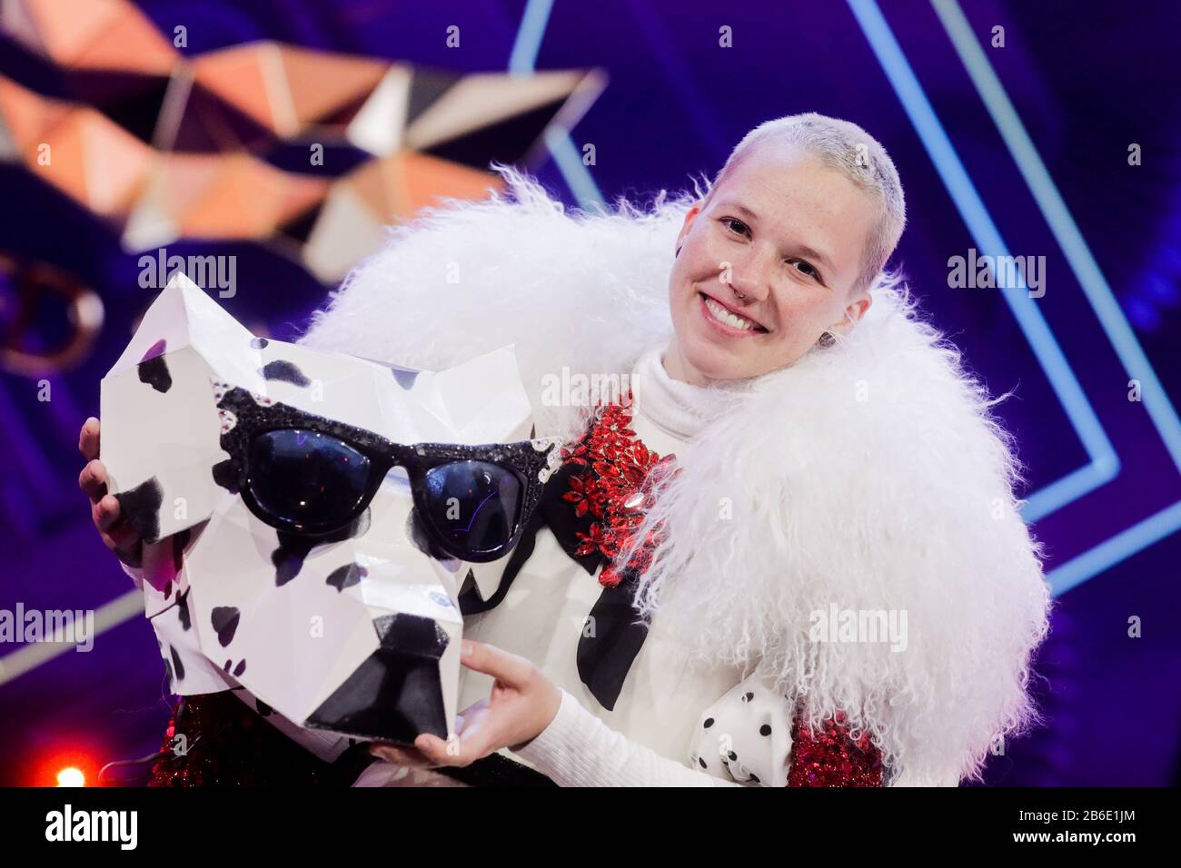 Cologne, Germany. 11th Mar, 2020. Stefanie Heinzmann, singer, is on ...