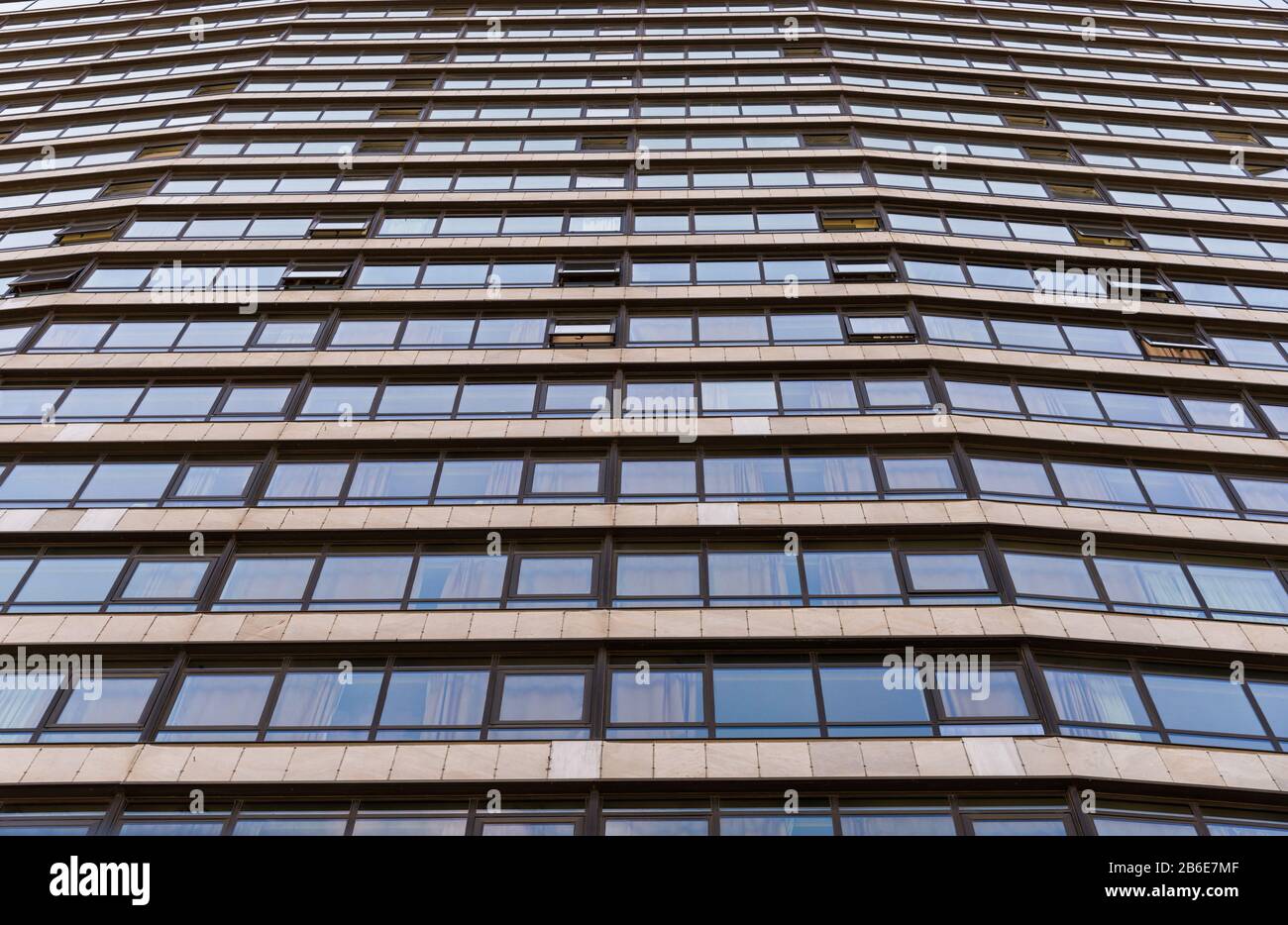 Windows of a modern architecture skyscraper. Background, pattern, and ...