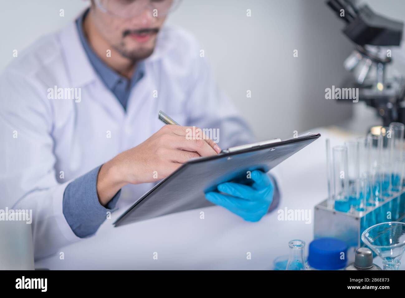 Researchers are analyzing data to create scientific innovations. Modern ...