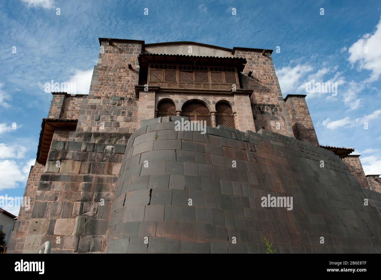Low angle view of a temple, Temple Of The Sun, Santo Domingo, Cuzco ...