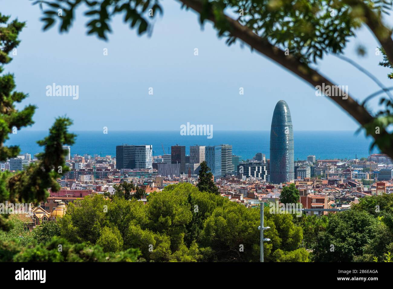 Panoramic barcelona view hi-res stock photography and images - Alamy