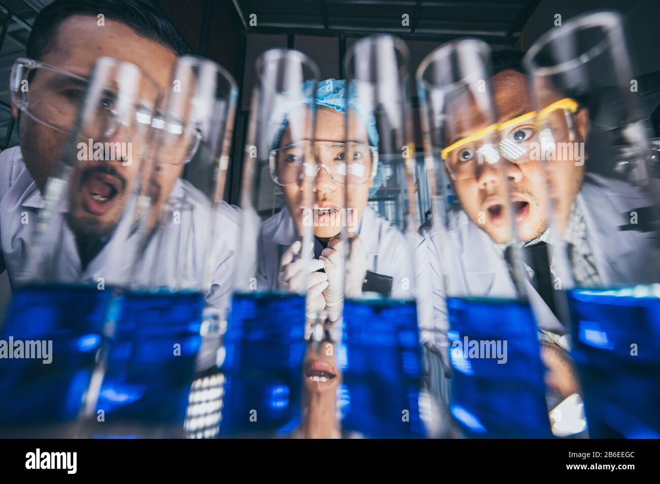 Scientific researchers team are working in the laboratory Stock Photo ...