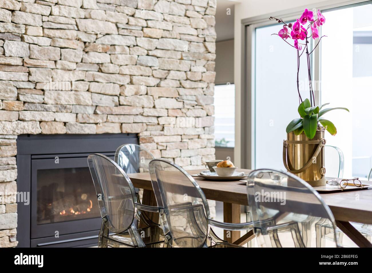 A modern dining place Stock Photo - Alamy